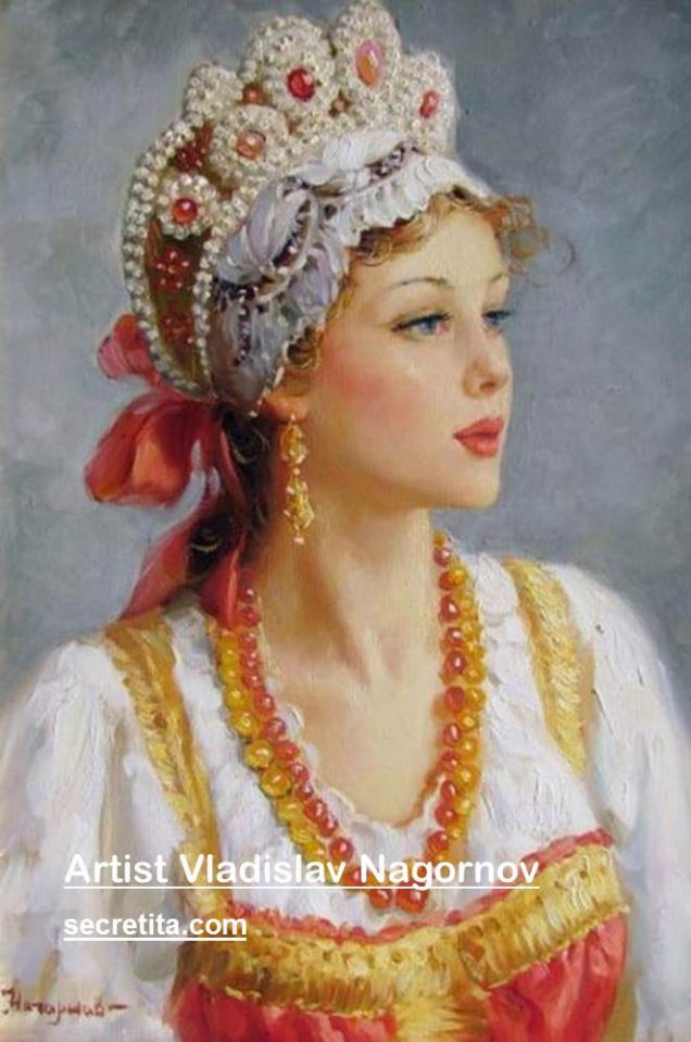Russian beauties on famous paintings - Secretita