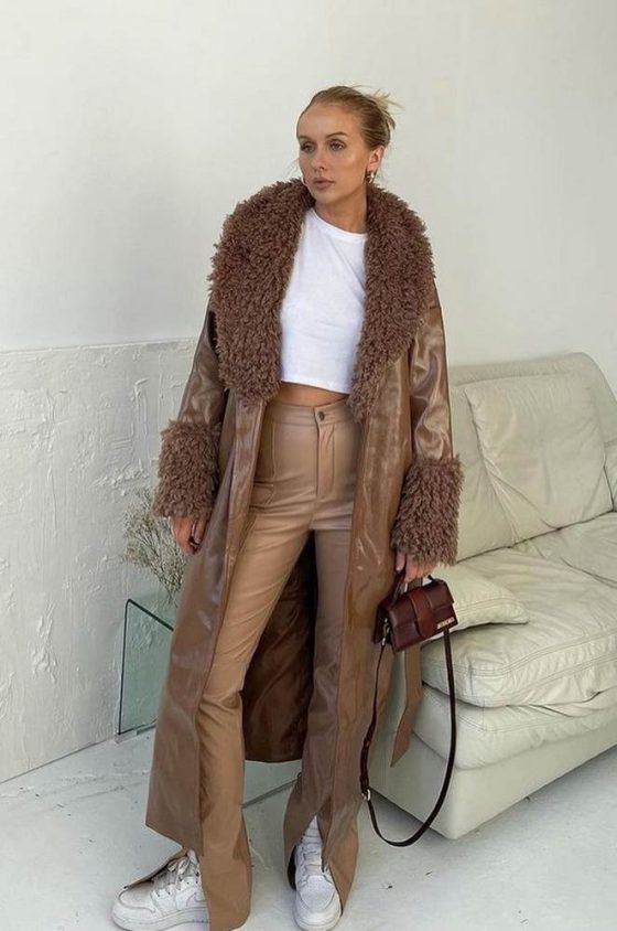 Stylish leather spring outfits 2024-2025 - Secretita