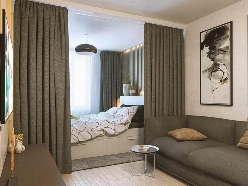 10 Ways to Divide a Room with Curtains and Blinds - Secretita